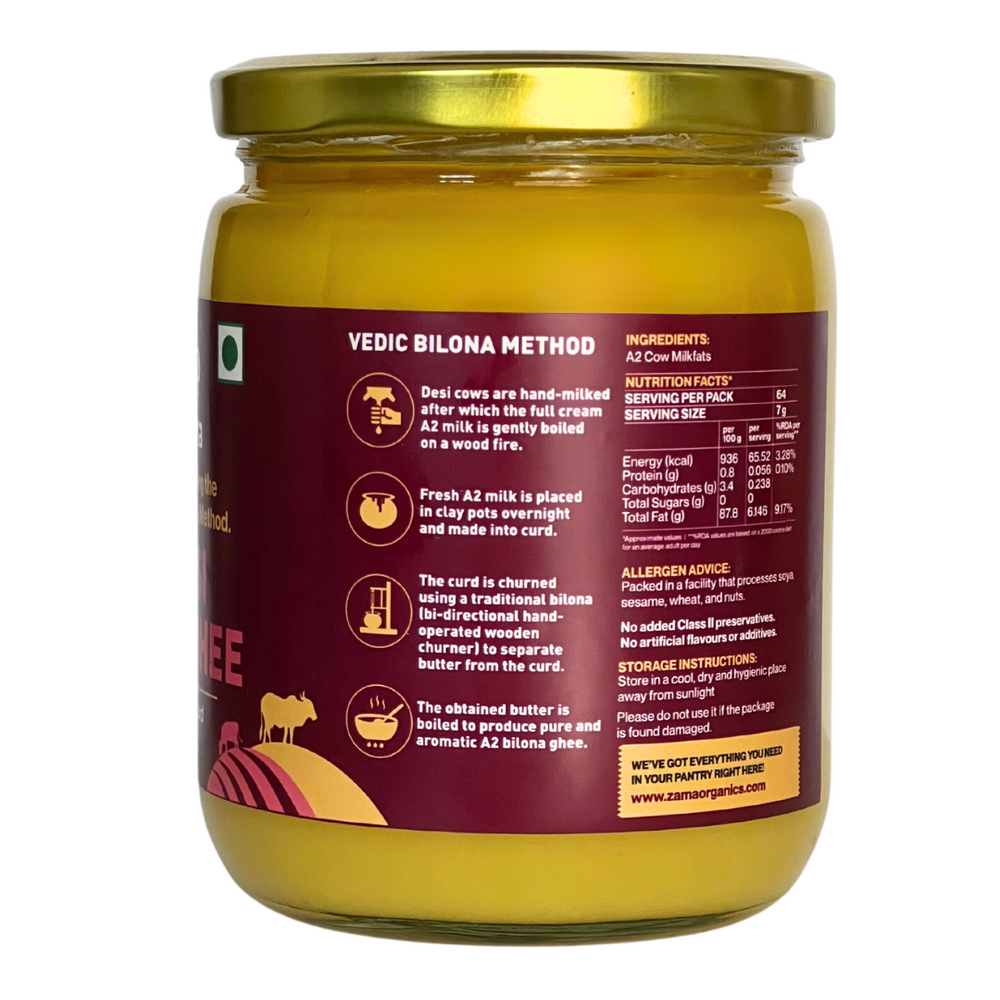 Buy A2 Ghee Online | Bilona Ghee | Zama Organics