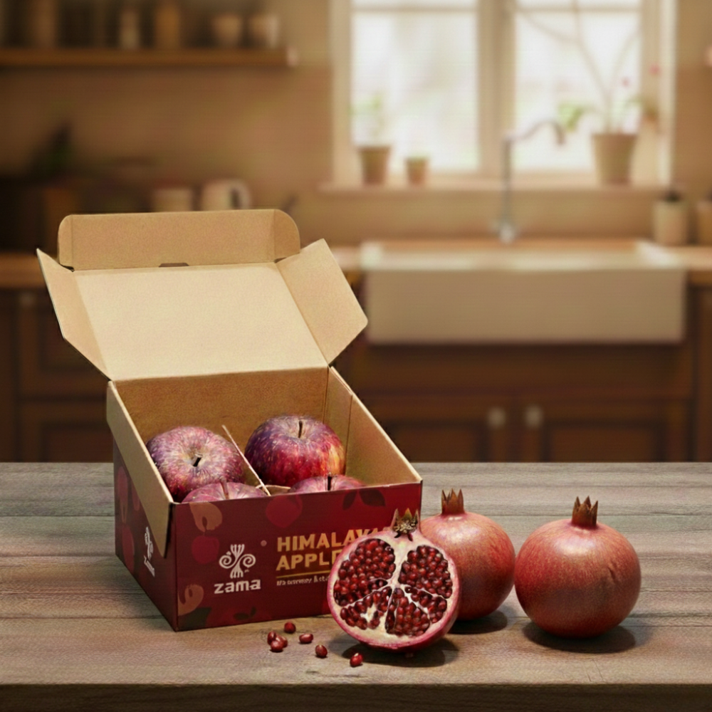 FRESH FRUIT PACK (PREMIUM HIMALAYAN APPLES, ORGANIC POMEGRANATE)