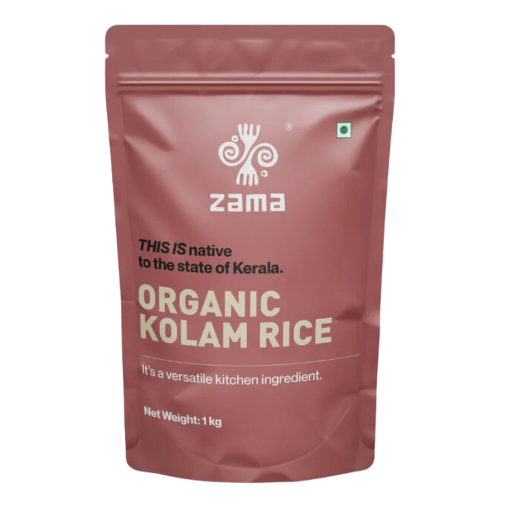 Buy Organic Kolam Rice in mumbai | Zama Organics