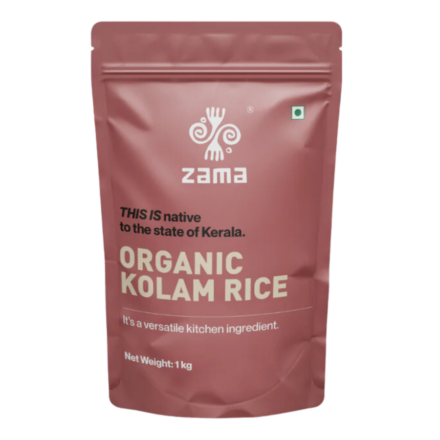 Buy Organic Kolam Rice in mumbai | Zama Organics