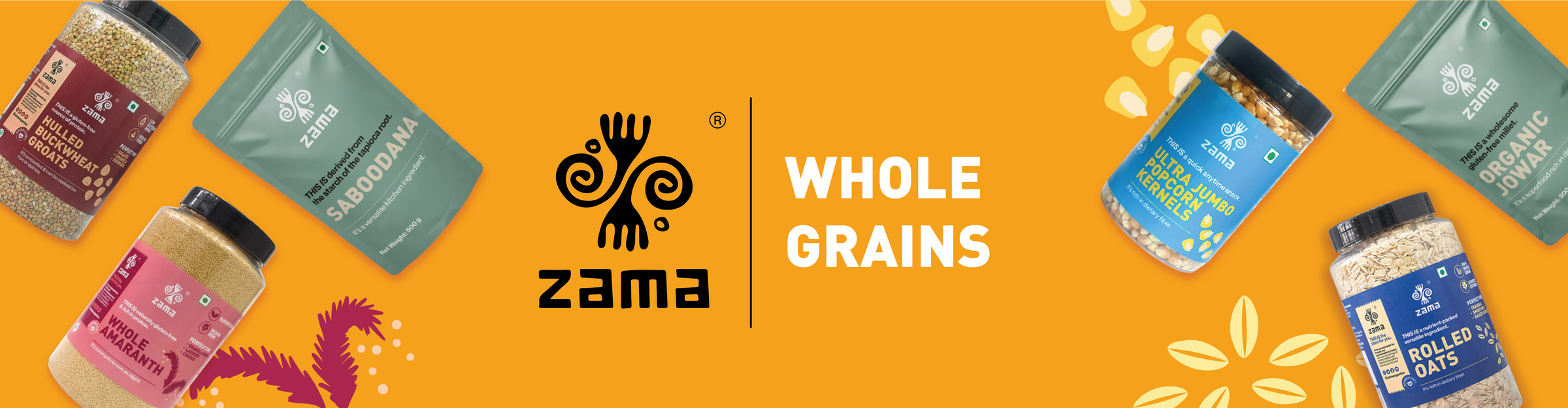 Buy Organic Whole Grains Online | Zama Organics